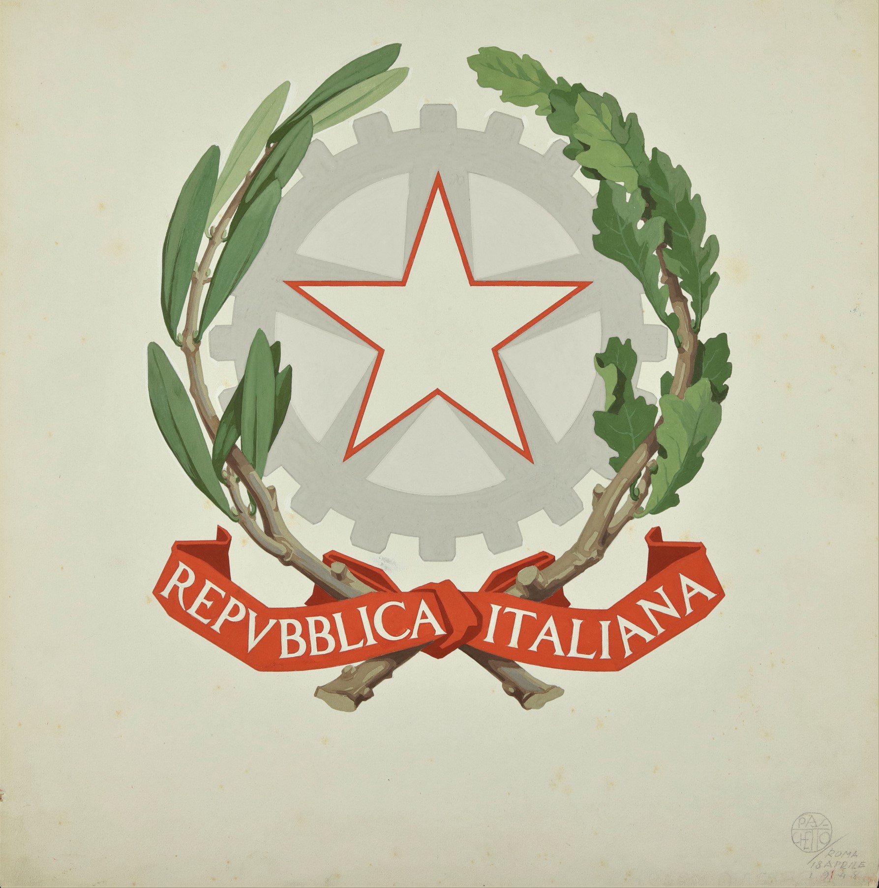 Sigillo Del Ramo Legislativo In Bianco E Nero